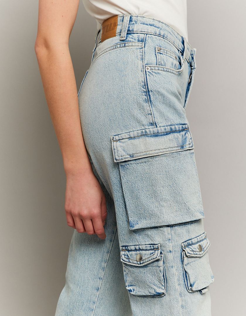 Mid Waist Cargo Jeans mit mehreren Taschen | TALLY WEiJL Deutschland
